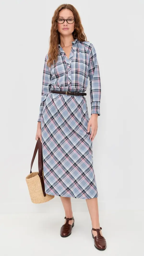 MAREA Charlize Plaid Blouse