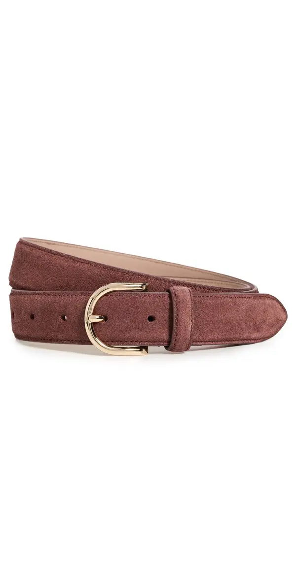 FAVORITE DAUGHTER Suede Juni Belt - Tan/gold
