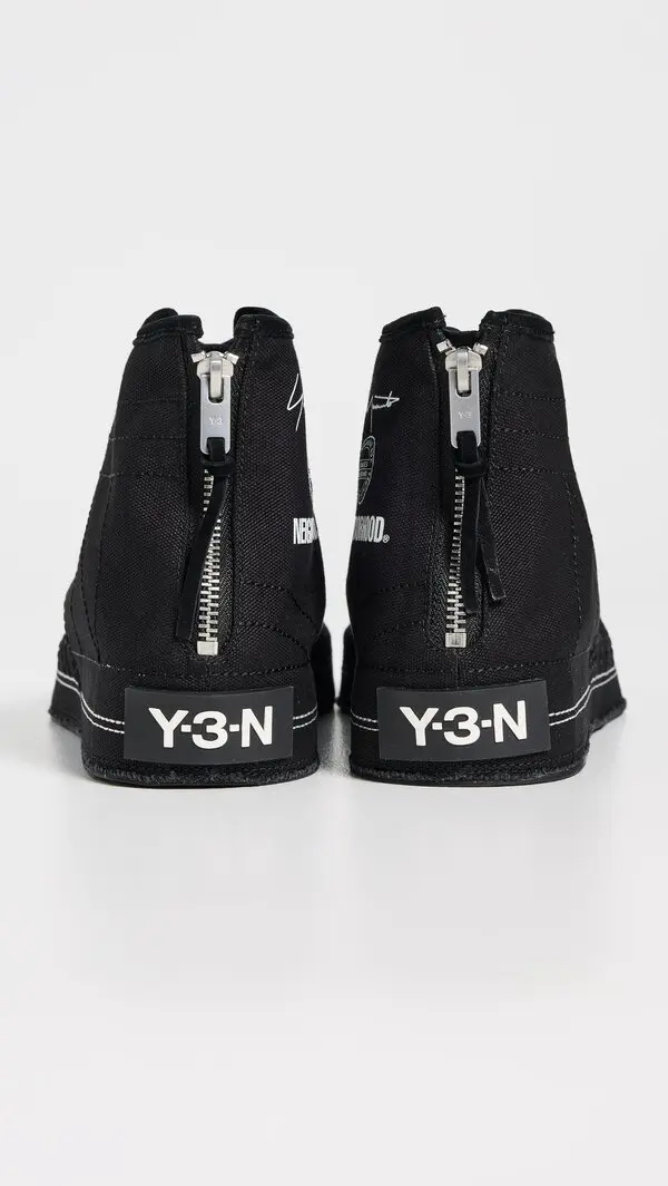 Y3 Nbhd Nizza Hi Sneakers - Black