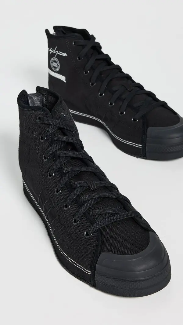 Y3 Nbhd Nizza Hi Sneakers - Black