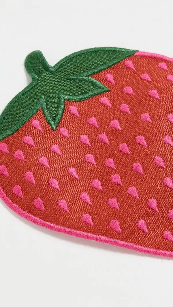 PIECEWORK Strawberry Cocktail Napkins Set Of 4