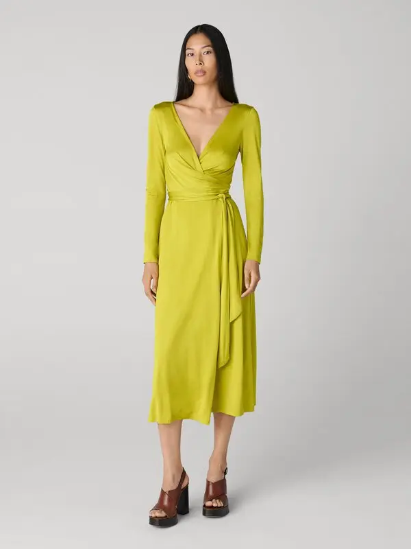 Diane Von Furstenberg Sandra Midi Wrap Dress