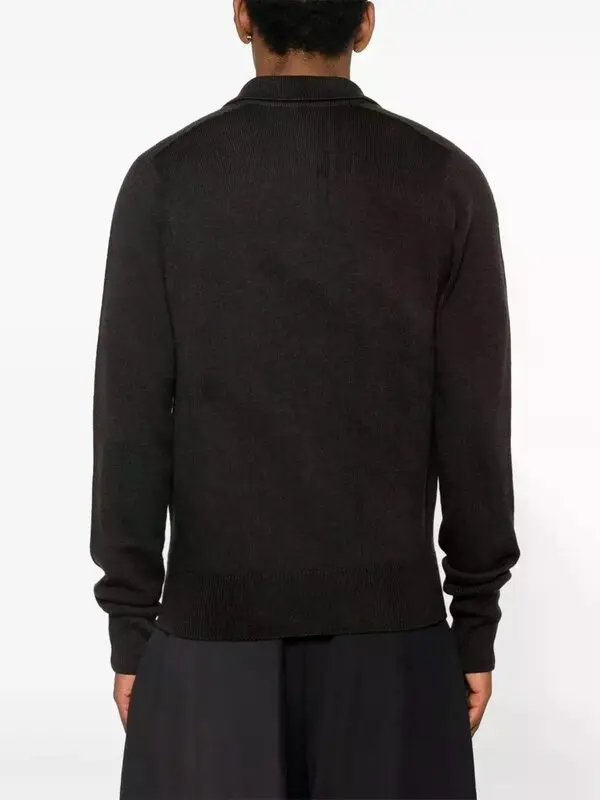 Studio Nicholson Sark Polo Two-button Jumper - Brown