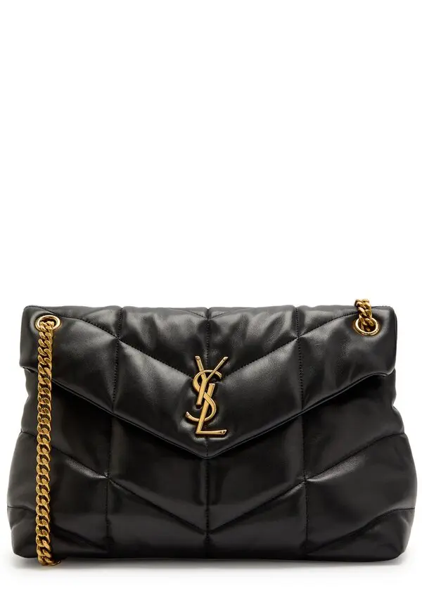 Saint Laurent Lou Puffer Medium Leather Shoulder Bag