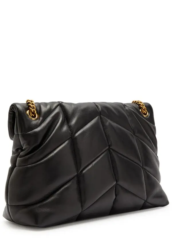 Saint Laurent Lou Puffer Medium Leather Shoulder Bag