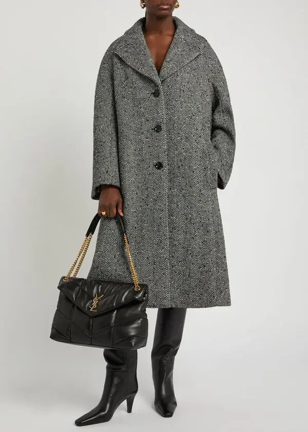 Saint Laurent Lou Puffer Medium Leather Shoulder Bag