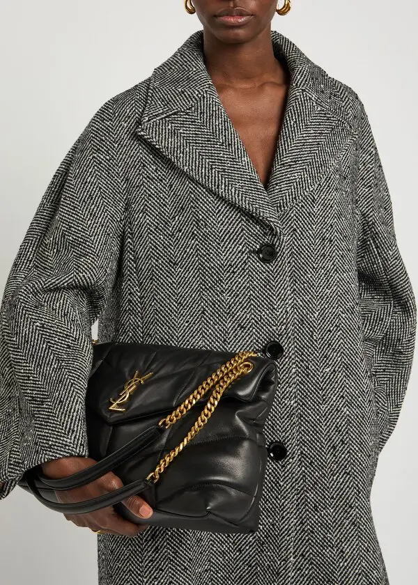 Saint Laurent Lou Puffer Medium Leather Shoulder Bag
