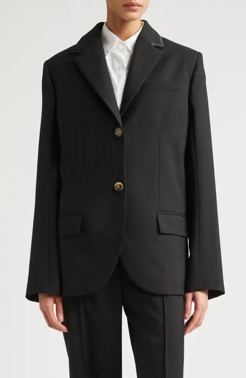 Marni Mending Logo Tropical Wool Blazer