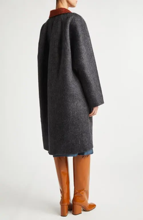 Marni Double Splittable Virgin Wool & Mohair Blend Coat