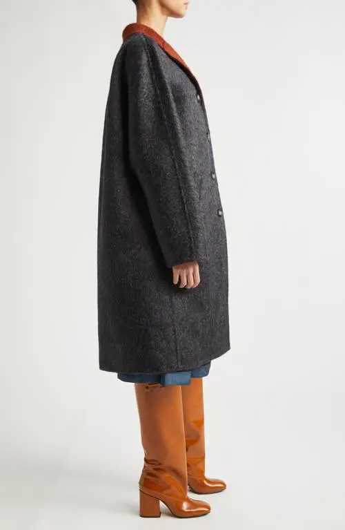 Marni Double Splittable Virgin Wool & Mohair Blend Coat
