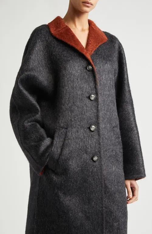 Marni Double Splittable Virgin Wool & Mohair Blend Coat