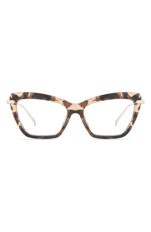 DIFF Mila Cat Eye Optical Glasses - Himalayan Tort /clear