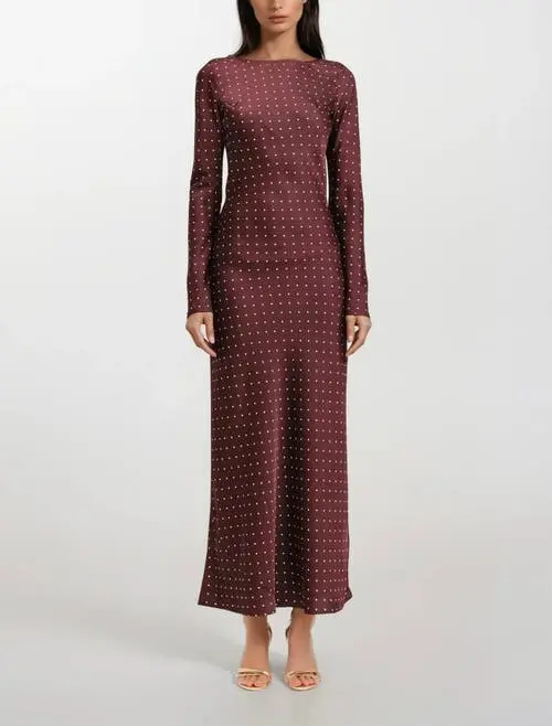 SISTERLY Adele Polka-dot Gown