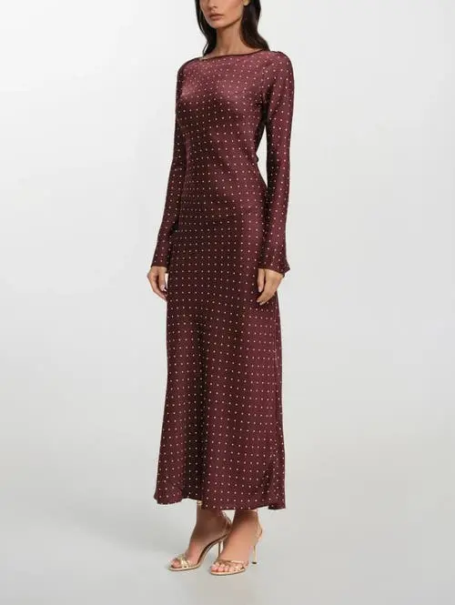 SISTERLY Adele Polka-dot Gown