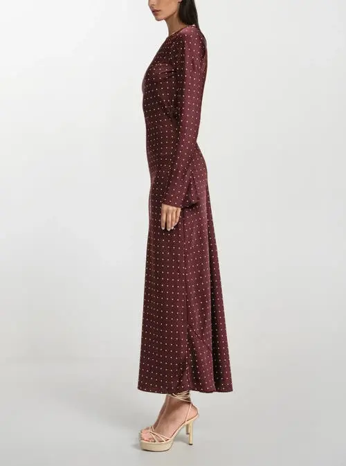 SISTERLY Adele Polka-dot Gown