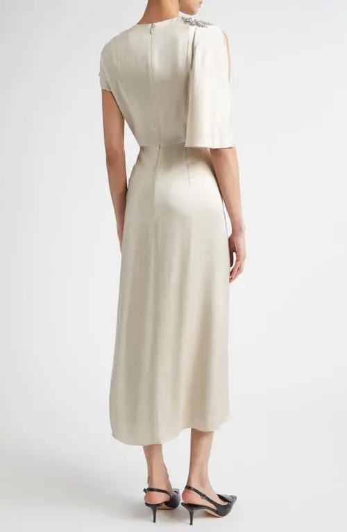 Erdem Drape Satin Gown
