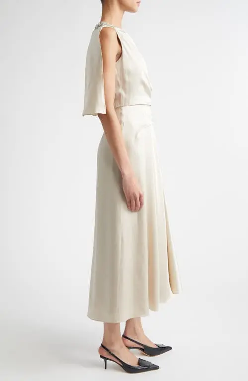 Erdem Drape Satin Gown