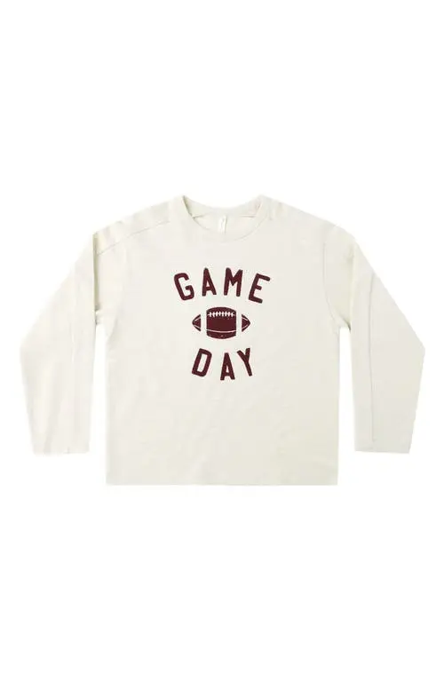 QUINCY MAE Game Day Graphic T-shirt - Natural