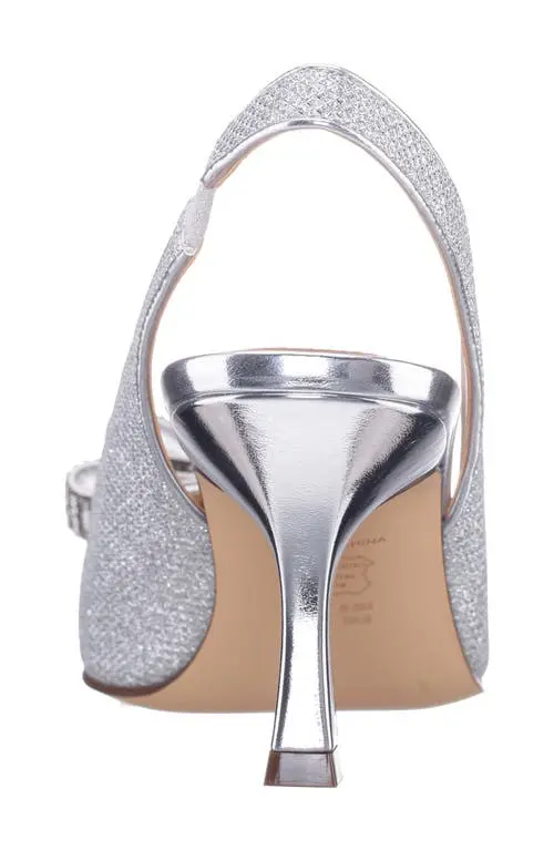 Nina Jolanda Slingback Pump - Silver