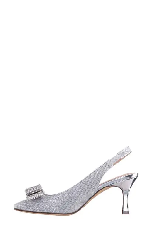 Nina Jolanda Slingback Pump - Silver
