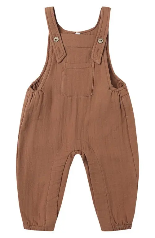 QUINCY MAE Organic Cotton Jersey Overalls - Cedar