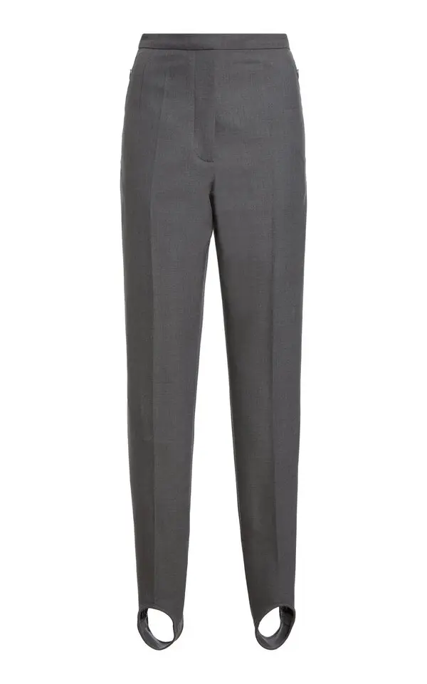 Dries Van Noten Pandora Stirrup Stretch-wool Pants