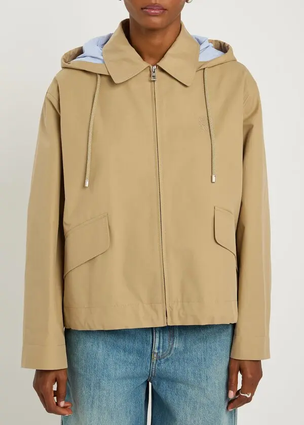 Loewe Hooded Cotton Jacket