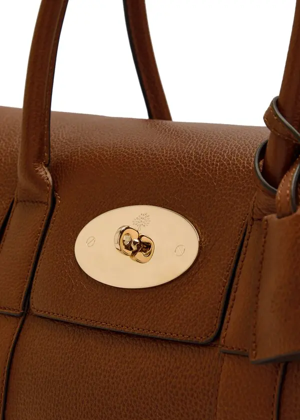 Mulberry Bayswater Small Grained Leather Shoulder Bag - Tan