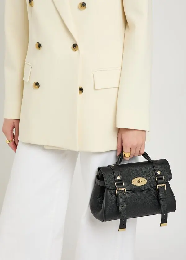 Mulberry Mini Alexa Grained Leather Cross-body Bag - Black