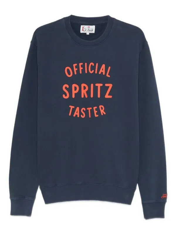 MC2 SAINT BARTH Soho Crewneck Sweatshirt - Blu E Rosso