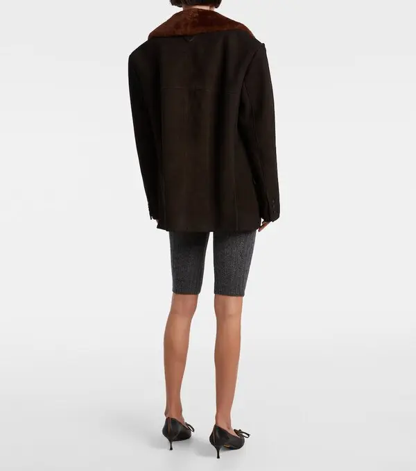 Prada Knitted Wool And Cashmere Shorts