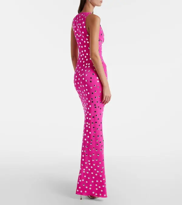 David Koma Polka-dot Gown