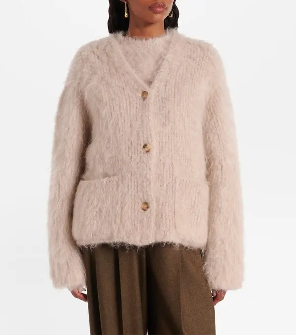 Loro Piana Cherry Hill Mohair And Cashmere Cardigan