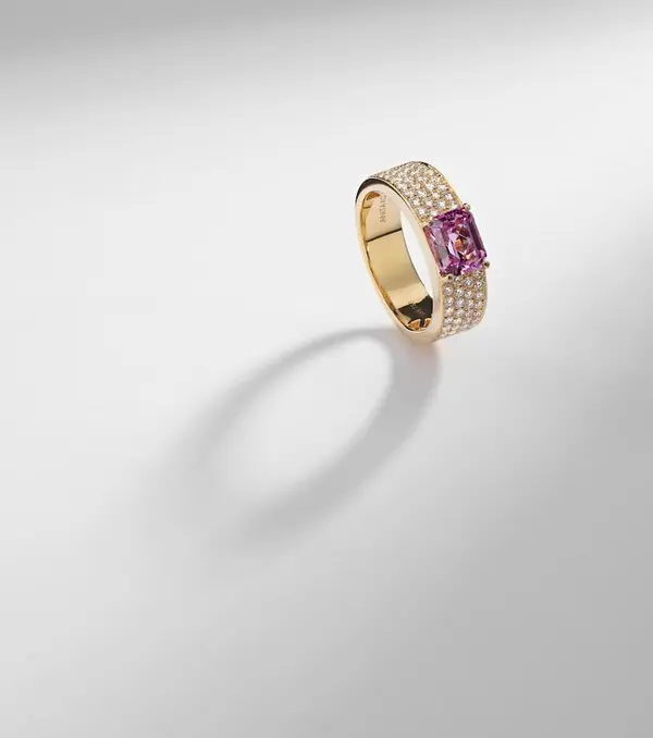 ANITA KO 18kt Yellow Ring With Sapphire And Diamonds