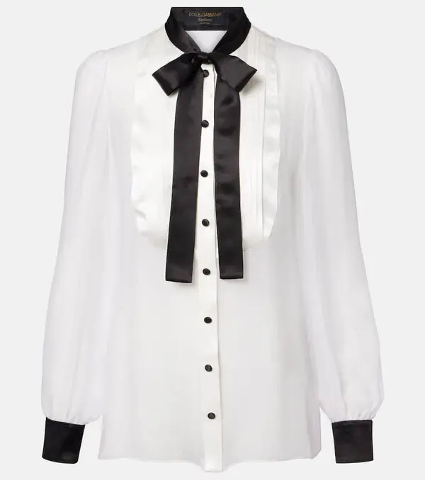 Dolce & Gabbana Sheer Silk Blouse