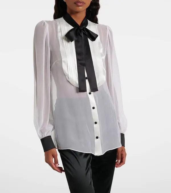 Dolce & Gabbana Sheer Silk Blouse