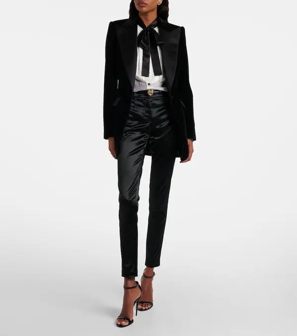 Dolce & Gabbana Sheer Silk Blouse - White
