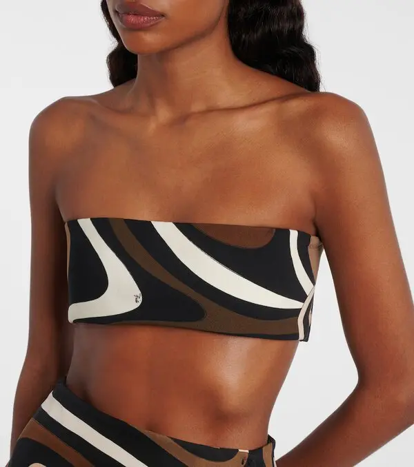 Emilio Pucci Hawaii Jersey Bandeau Top