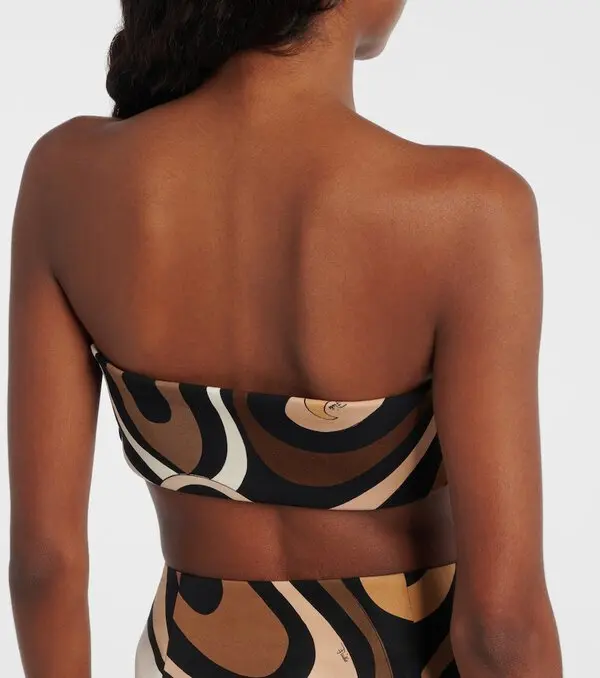Emilio Pucci Hawaii Jersey Bandeau Top