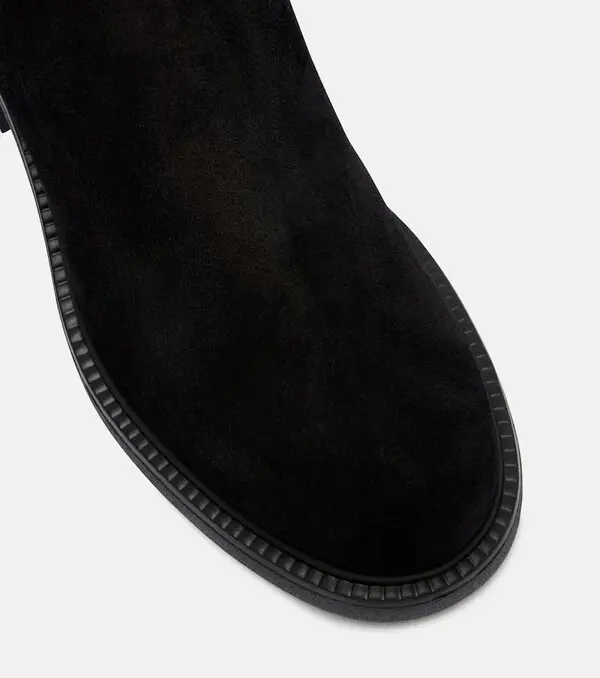 TOD'S Gommino Suede Chelsea Boots