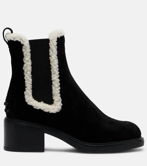 TOD'S Gommino Suede Chelsea Boots