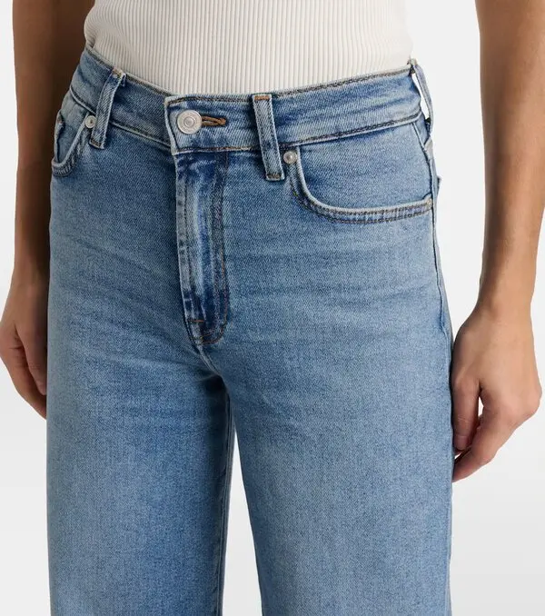 7 For All Mankind Lotta High-rise Wide-leg Jeans