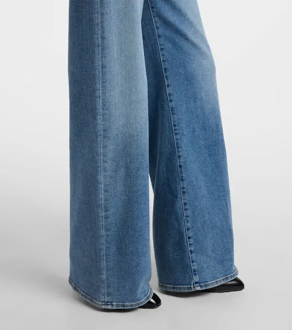 7 For All Mankind Lotta High-rise Wide-leg Jeans