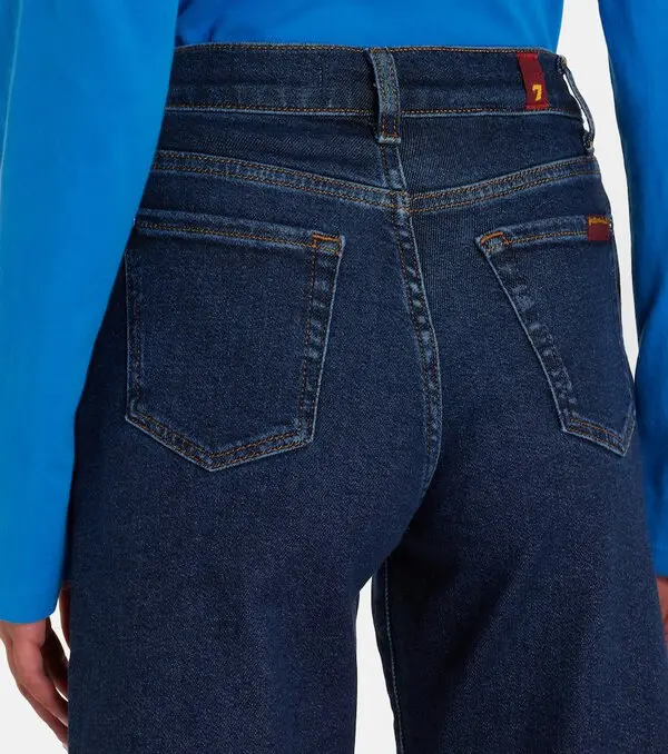 7 For All Mankind Lotta High-rise Wide-leg Jeans