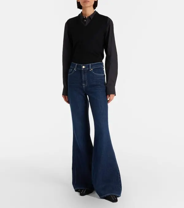 7 For All Mankind High-waisted Flare Leg Jeans