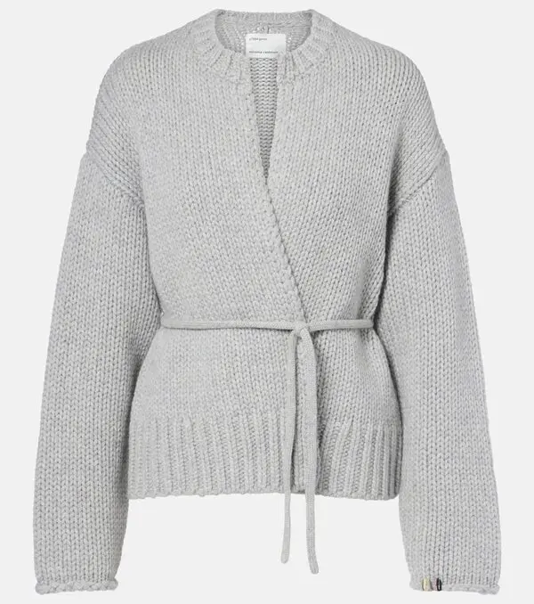 Extreme Cashmere Ginza Cashmere Wrap Cardigan - Grey