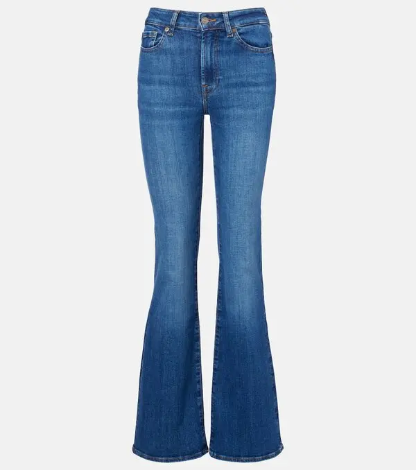 7 For All Mankind Leggy Bootcut Jeans - Blue