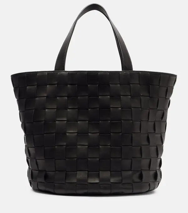 THE ROW Sisal Woven Leather Tote