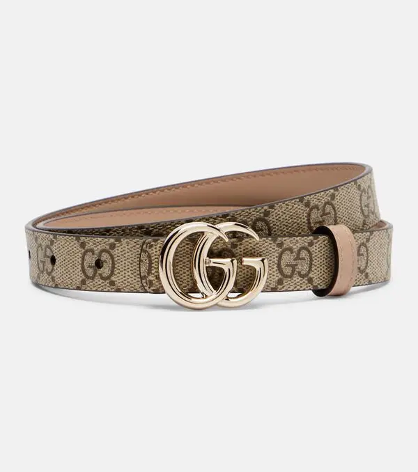 Gucci Gg Marmont Reversible Belt - Beige
