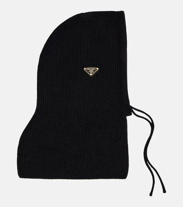 Prada Ribbed-knit Wool And Cashmere Ski Mask